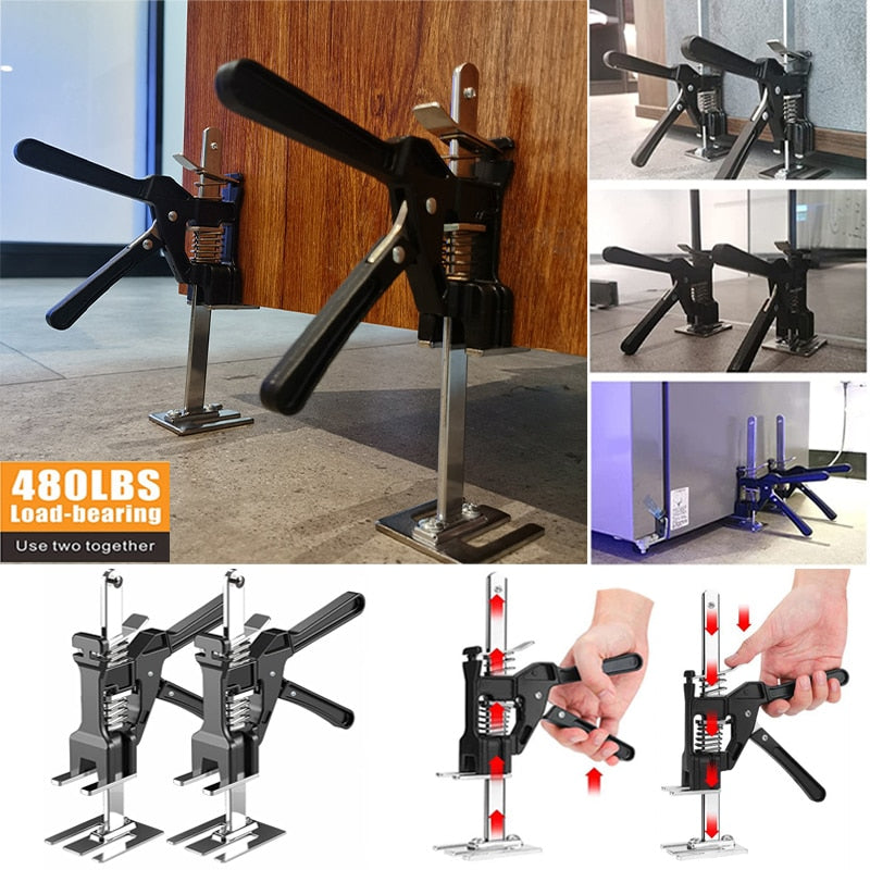 Labor Saving Arm Jack Board Lifter Furniture Door Panel Jack Tool Lift ...