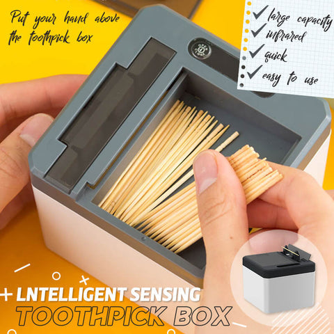 Home Smart sensor toothpick box fully automatic Pops Up Toothpick Disp ...