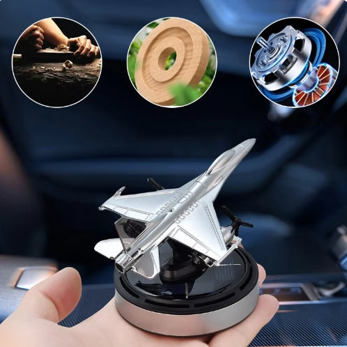 Airplane Solar Energy Rotating Car Air Freshener Scents Diffuser ...