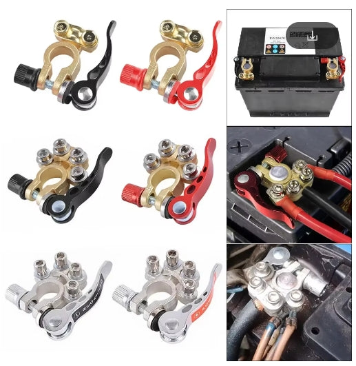 Copper Automotive Battery Terminal Wire Cable Clamp Quick Release Conn ...