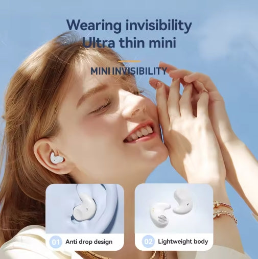 Wearing Invisibility Ultra Thin Mini Sleep Invisible Earphone Bluetoot ...