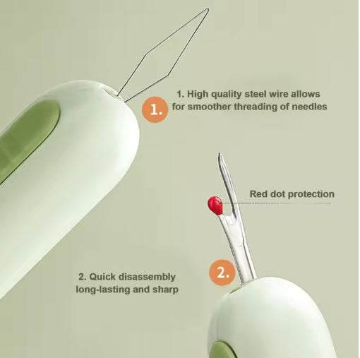 2pcs Seam Thread Remover 2-in-1 Threader Stitching Remover Double End ...