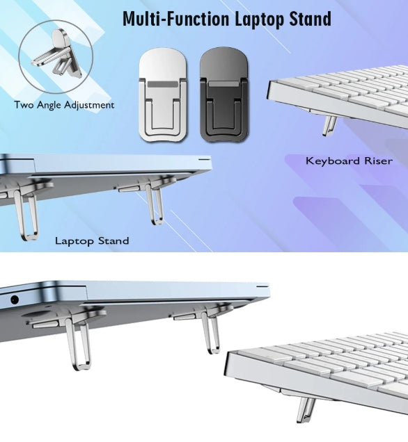 2Pcs/Set Laptop Dual-Position Booster Stand for Computer Keyboard Hold ...
