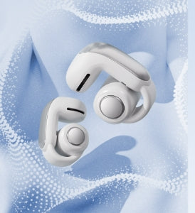 New Clip-on Bone Conduction Open Headset Noise Canceling Touch Control ...