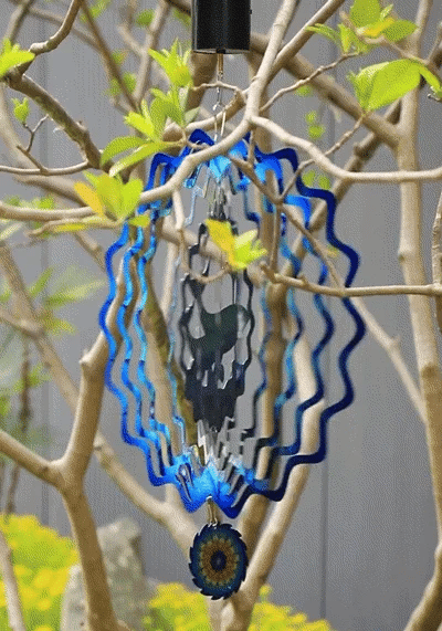 Laser-cutting Whale Unique Wind Spinner Stainless Steel Whale Hanging ...