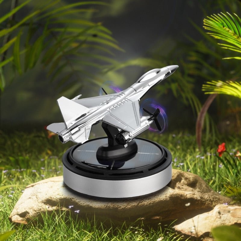 Airplane Solar Energy Rotating Car Air Freshener Scents Diffuser ...