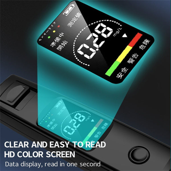 Alcohol Tester Professional Breathalyzer Alcotest With LED Display Dua ...