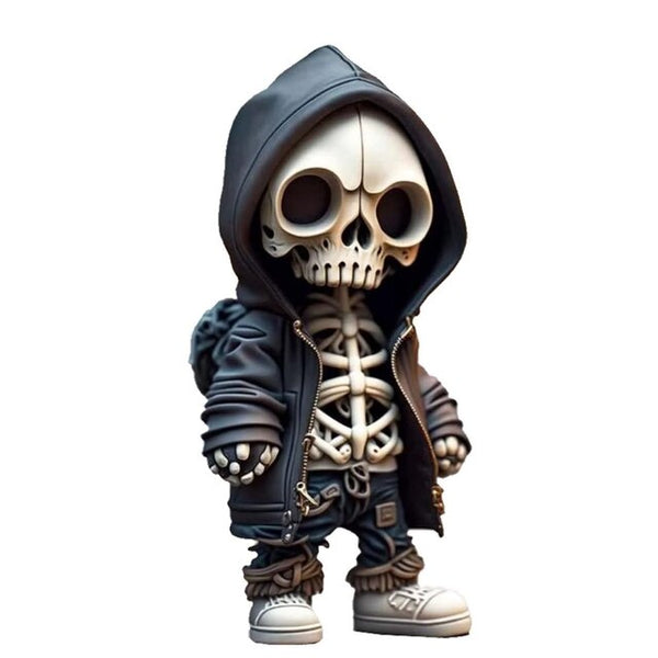 Cool Skeleton Figurines Resin Crafts Cute Statue Skeleton Memorial Col ...