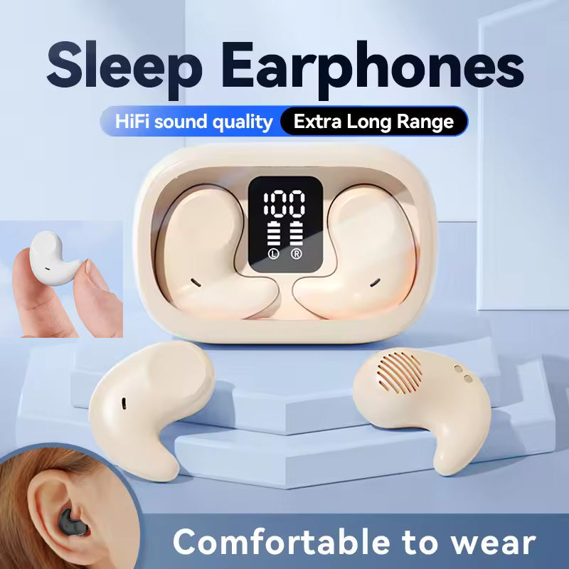 Wearing Invisibility Ultra Thin Mini Sleep Invisible Earphone Bluetoot ...
