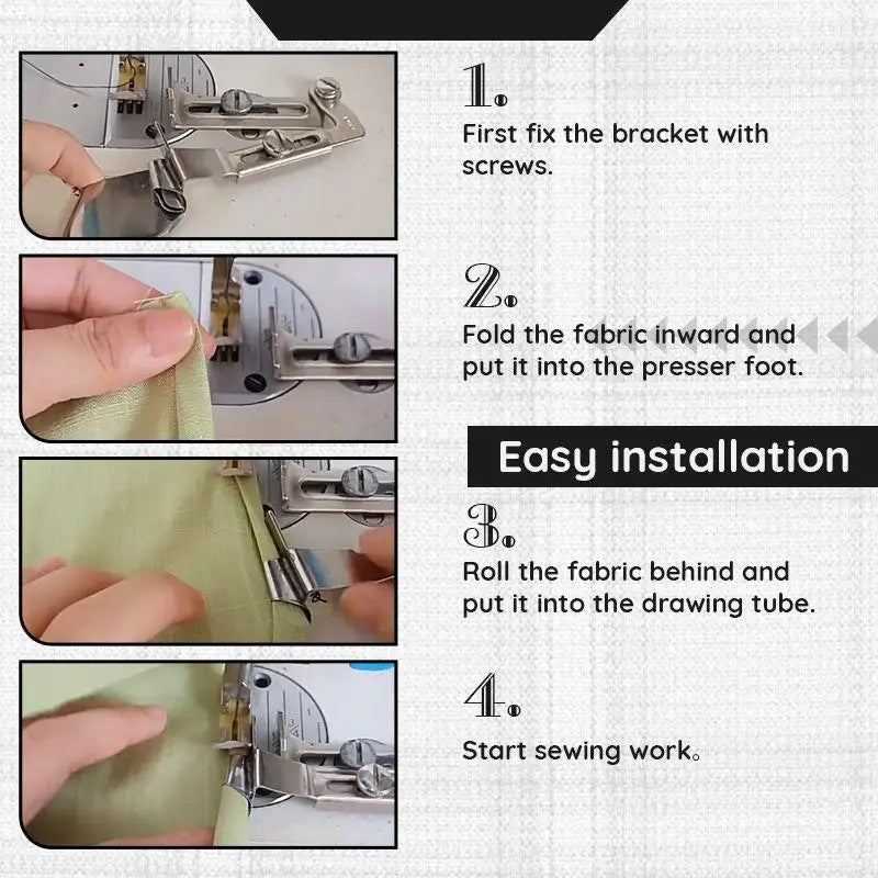 Sewing Machine Hem Roller Chzimade Overlock Folder All Size Hemmer BIi ...