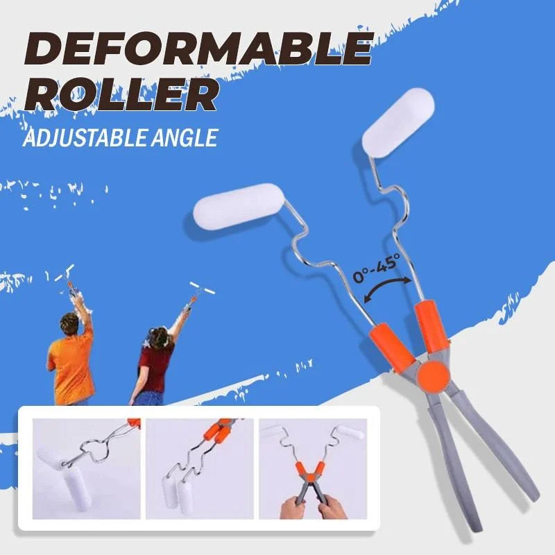 2Pcs Paint Rollers Double Dual Paint Roller Adjustable Paint Brush Wal ...