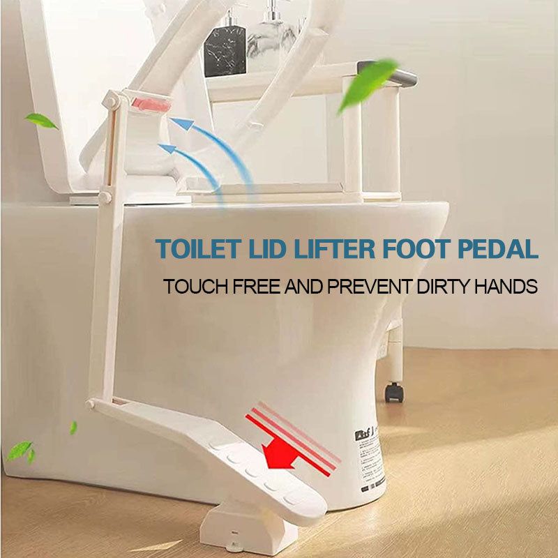 Universal Touchless Toilet Lid Lifter Anti-dirty Foot-operated Toilet ...