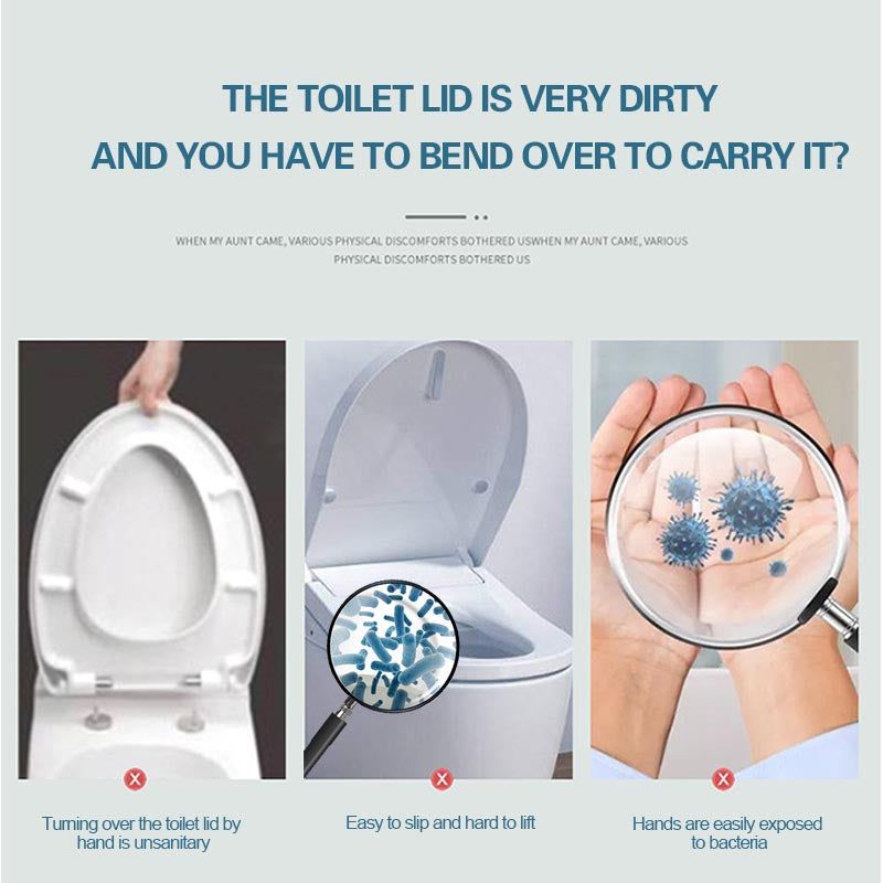Universal Touchless Toilet Lid Lifter Anti-dirty Foot-operated Toilet ...
