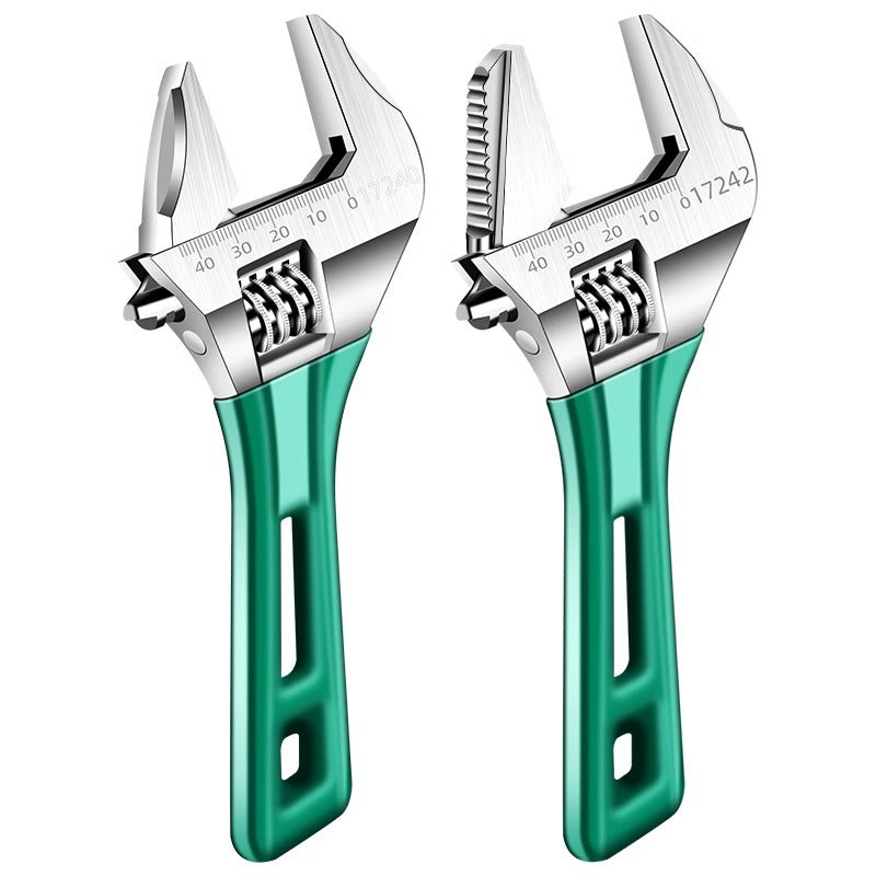 6/8 inch Short Handle Adjustable Wrench Adjustable Opening 2 in 1 Open ...