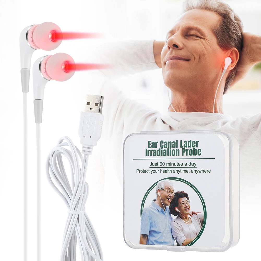 Tinnitus Ear Laser Therapy LLLT Irradiation Laser Physiotherapy Earplu ...