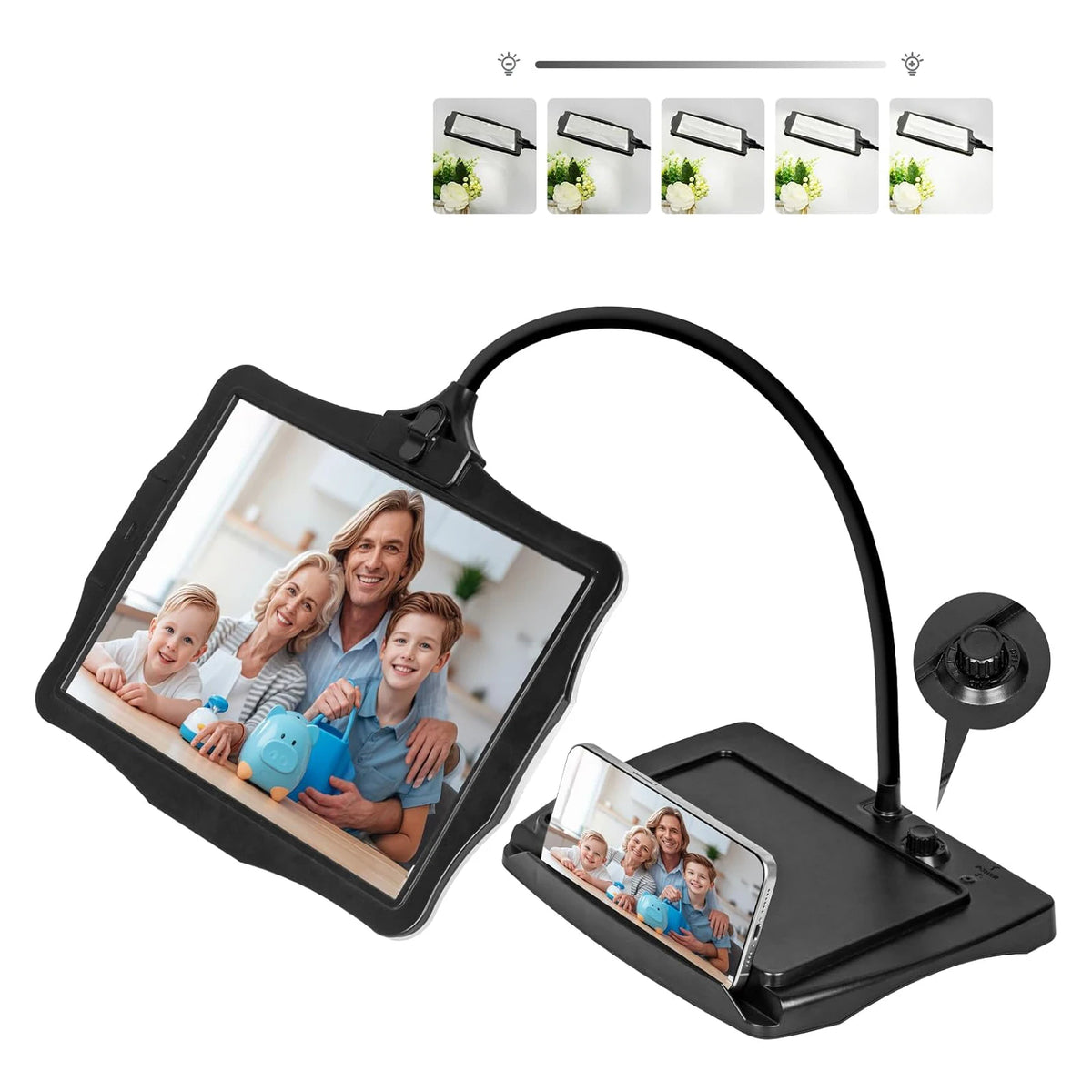 10X Phone Screen Magnifying Glass & Work Reading Magnifying Glass Rech ...