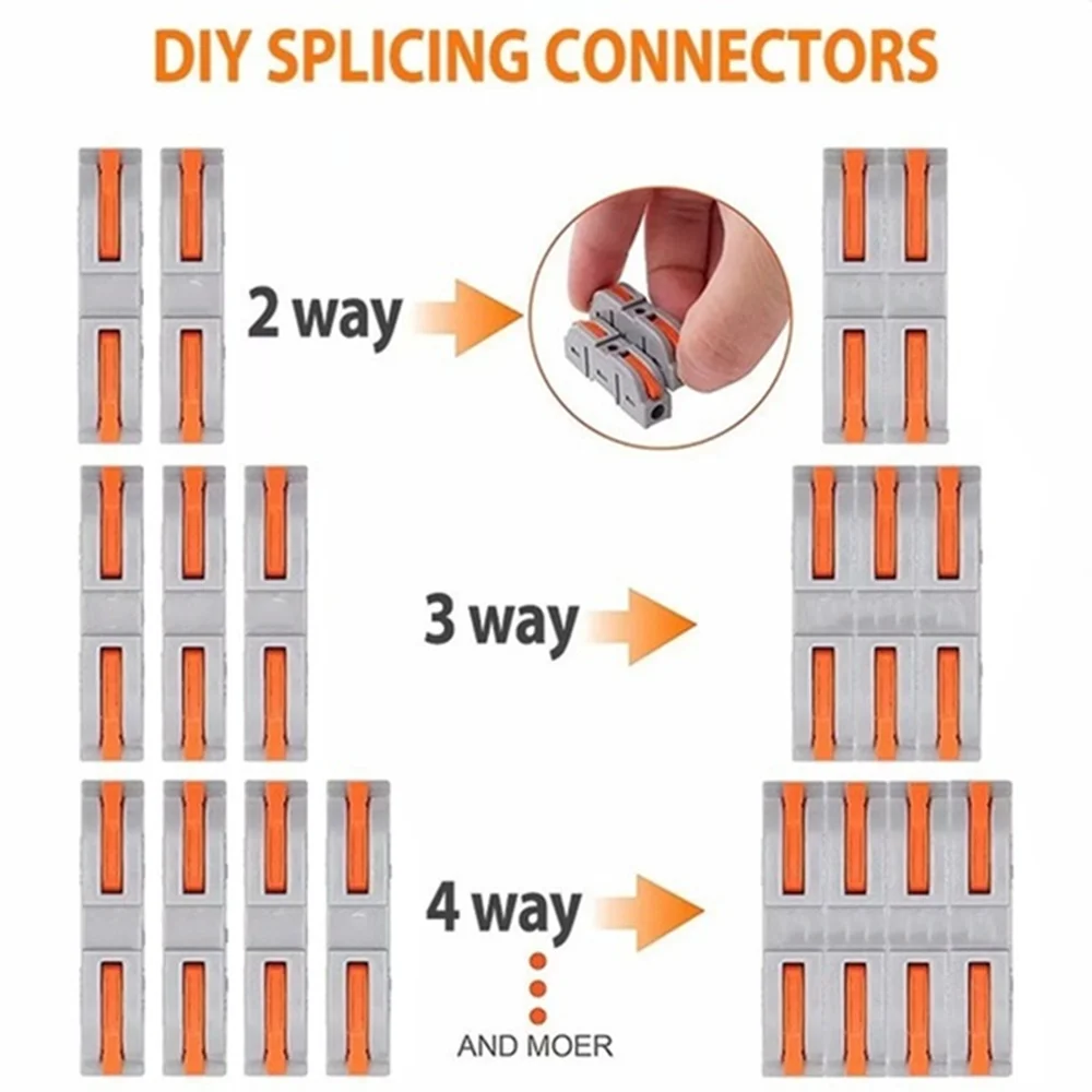 Spliceable Quick Connect Wires Terminals-One in and One out (multiple ...