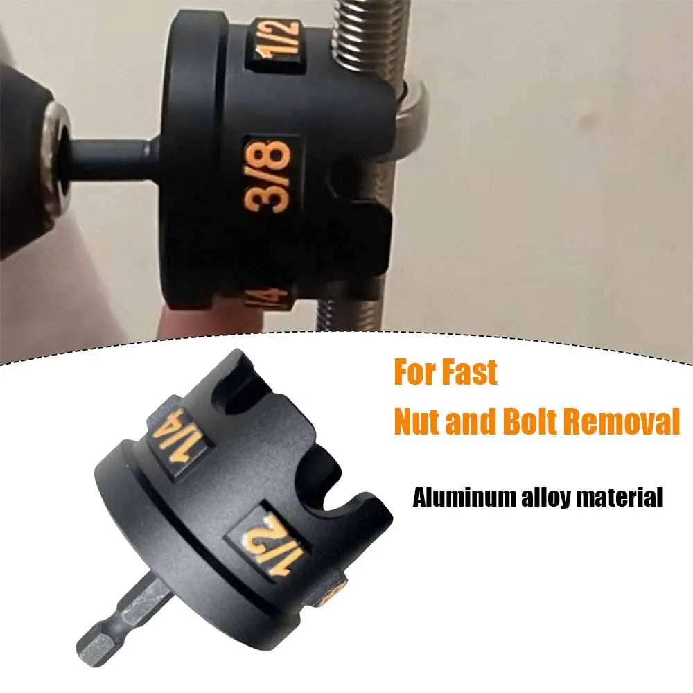 Metal Nut Zipper Drill Attachment for Fast Nut and Bolt Removal, Nut R ...
