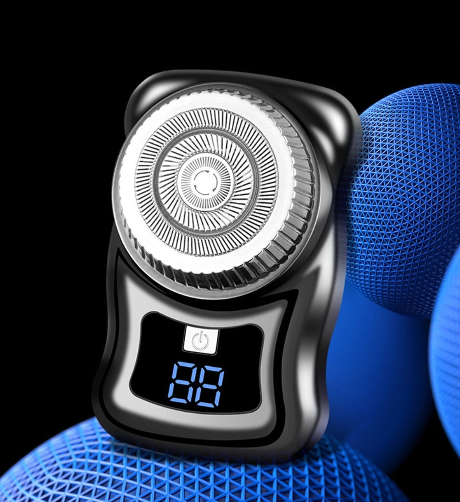 Mini Men's Electric Shaver with LED Digital Power Indicator Waterproof ...