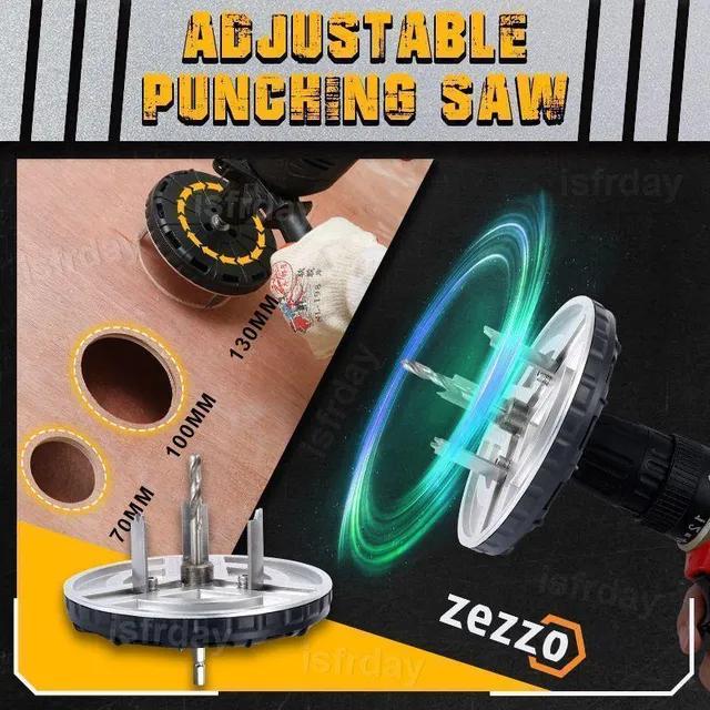 45mm-130mm Adjustable Hole Saw WoodworKing Hole Cutter Cutting Tools F ...