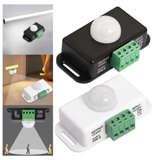 DC 12V 24V 6A Infrared PIR Motion Sensor Detector Switch Automatic Inf ...