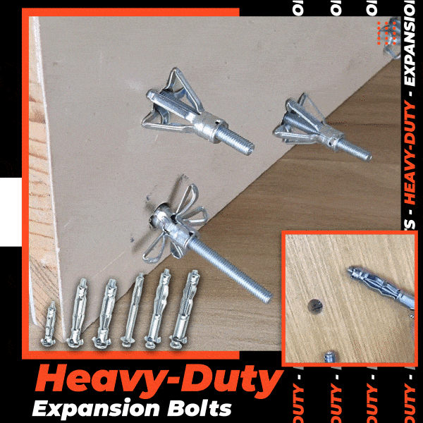 5PCS Heavy Duty Molly Bolt Heavy Expansion Bolt Set Zinc Wall Anchor ...