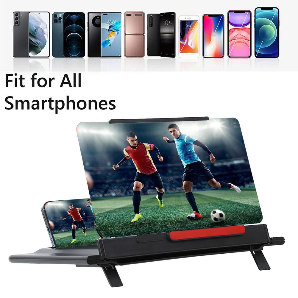 12 Inch 3D Mobile Phone Screen Projection Amplifier Smartphone Deskto ...