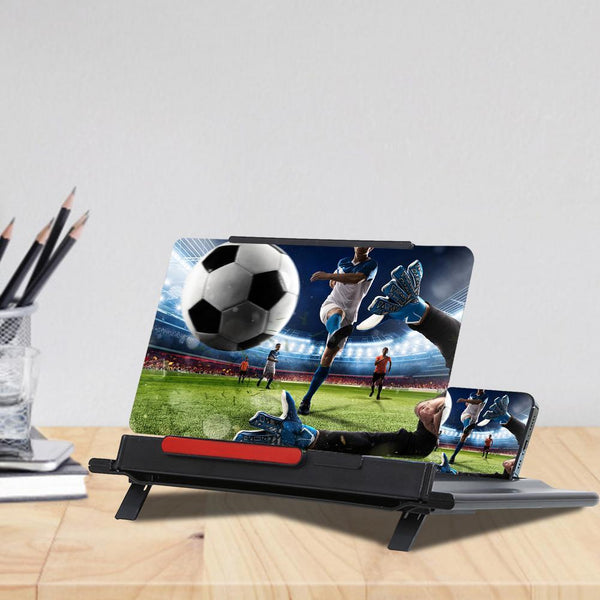 12 Inch 3D Mobile Phone Screen Projection Amplifier Smartphone Deskto ...