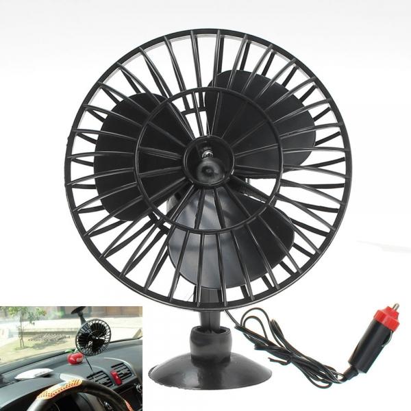 12V 1A 15W 4 Inch Disc Type Car Cooling Fan Suction Mount with Cigaret ...