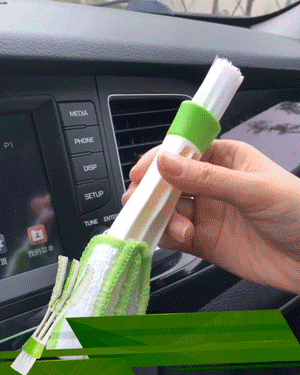 3Pcs 2 in 1 Car/Home Vent Duster Cloth Multi-functional Cleaning Dedus ...