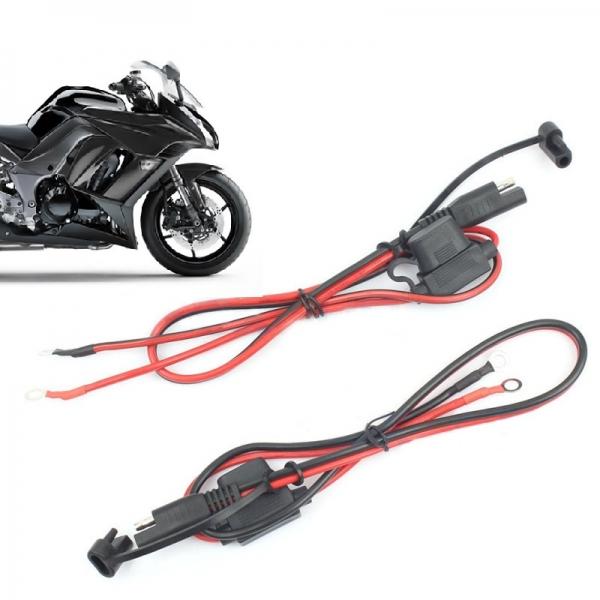2 Pcs SAE Charge Cable Battery Charger Quick Disconnect Plug to 12V Ri ...