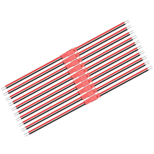 200pcs JST Terminal Line 2Pin Connector Male/Female Plug Cable 10cm Wi ...