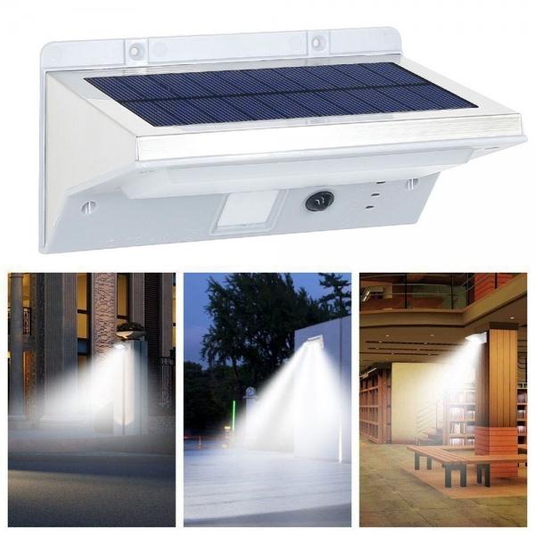 21 LED Solar PIR Motion Sensor Wall Light Waterproof Garden Lamp 3 Mod ...