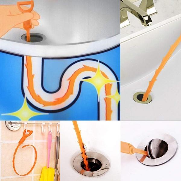 3pcs 20 Inch Hair Sewer Dredge Device Anti Clogging Removal Tools for ...