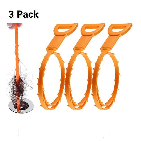 3pcs 20 Inch Hair Sewer Dredge Device Anti Clogging Removal Tools for ...