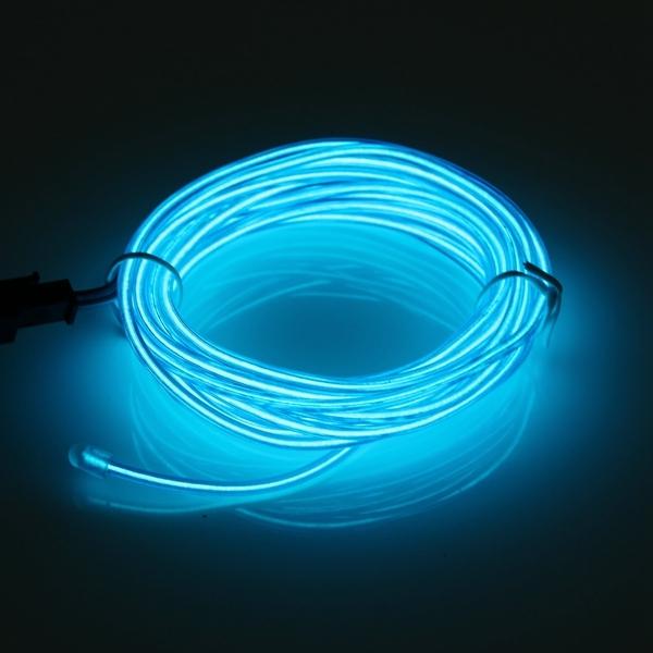 3M Single Color 5V USB Flexible Neon EL Wire Light Dance Party Decor L ...