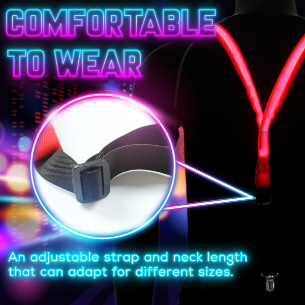 Flashing LED Suspender and Bow Tie – dinoinbox