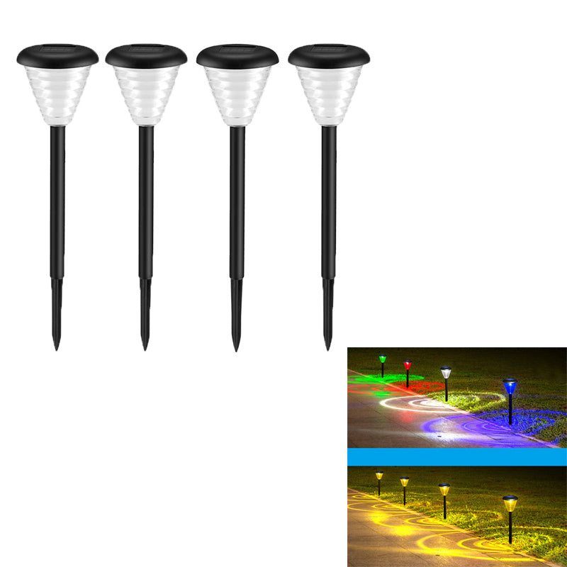 4 Pack Solar Pathway Lights Solar Pathway Lights Outdoor Warm White Wa ...