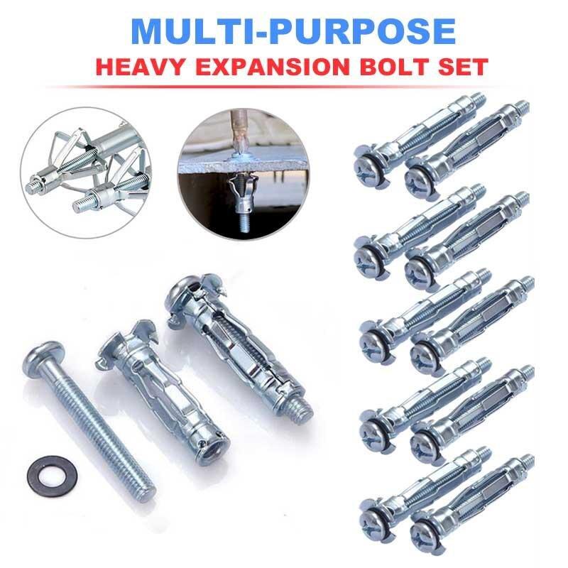 5PCS Heavy Duty Molly Bolt Heavy Expansion Bolt Set Zinc Wall Anchor ...
