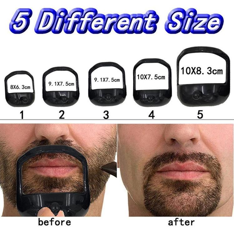 5pcs Men Mustache Shaper Having Template Shaper Men Goatee Beard Guide ...