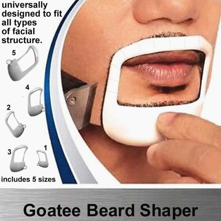 5pcs Men Mustache Shaper Having Template Shaper Men Goatee Beard Guide ...