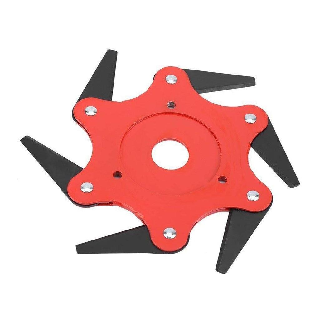 6 Teeth Brush Cutter Blade Trimmer Metal Blades Trimmer Head Garden G ...