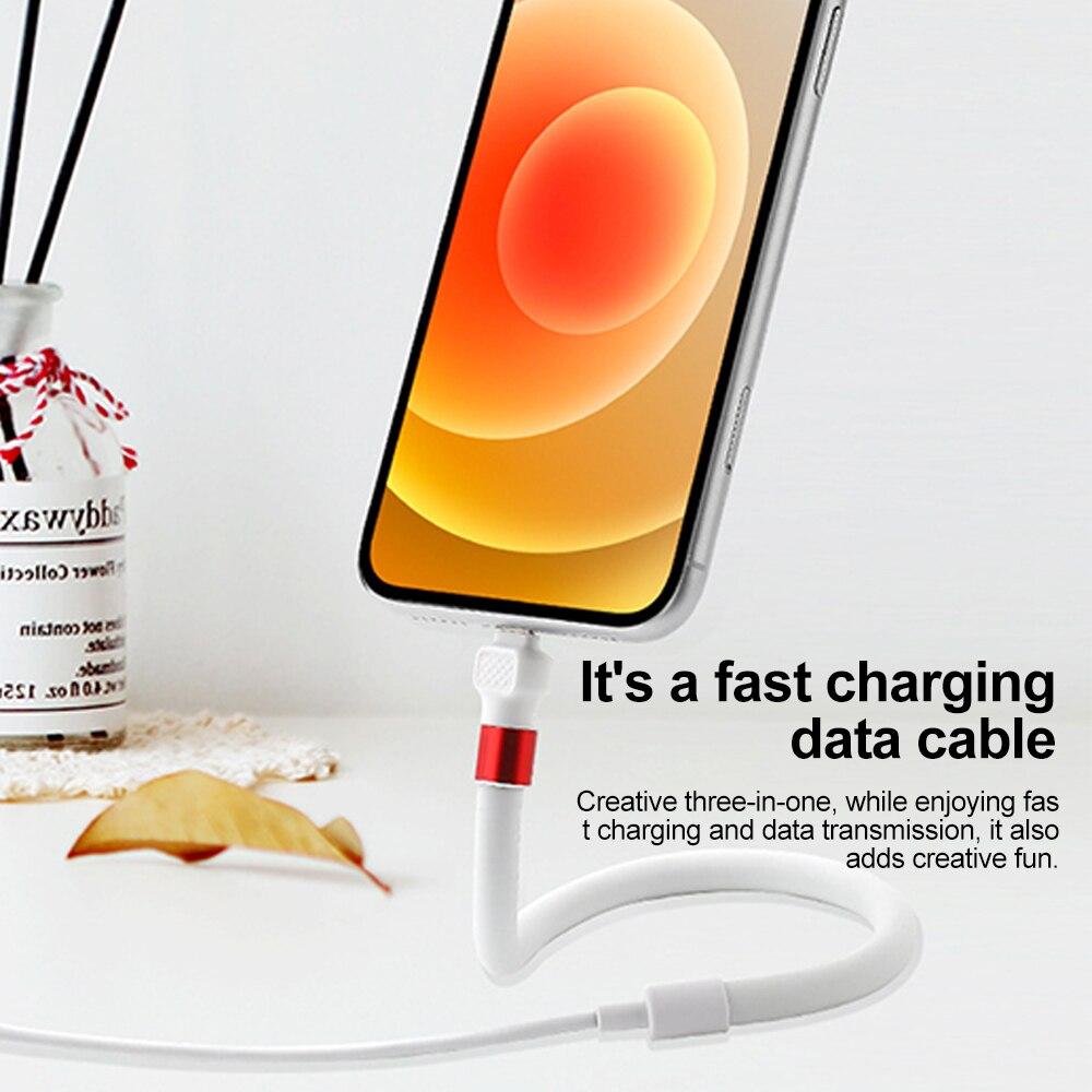 1.2m Fast Charging Universal Mobile Phone Holder Data Cable Multifunc ...