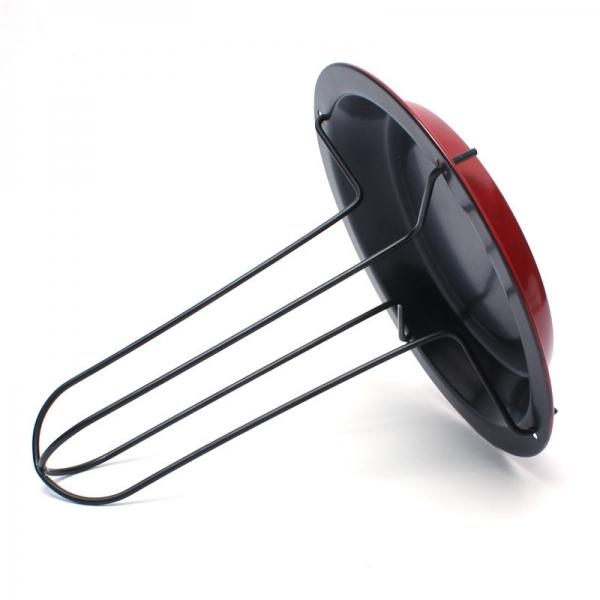 Carbon Steel Upright Vertical Chicken Roasting Rack Poultry BBQ Roaste ...