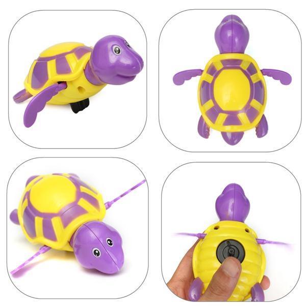 Child Kid Bath Swimming Pool Toy Plastic Clockwork Wind Up Swimming Fl ...