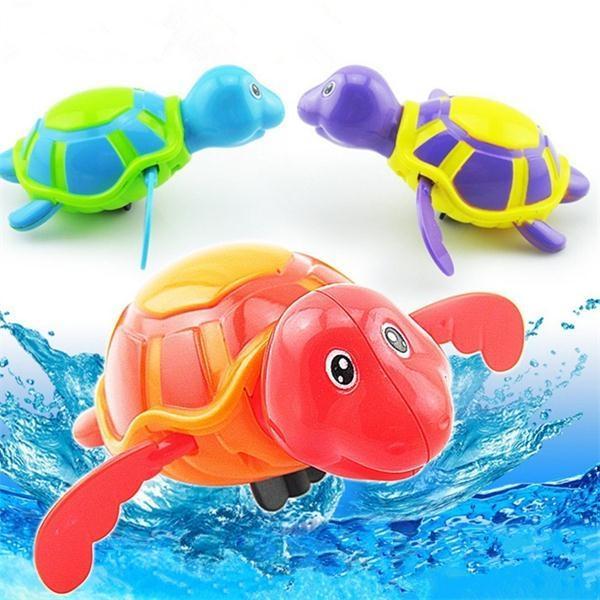 Child Kid Bath Swimming Pool Toy Plastic Clockwork Wind Up Swimming Fl ...