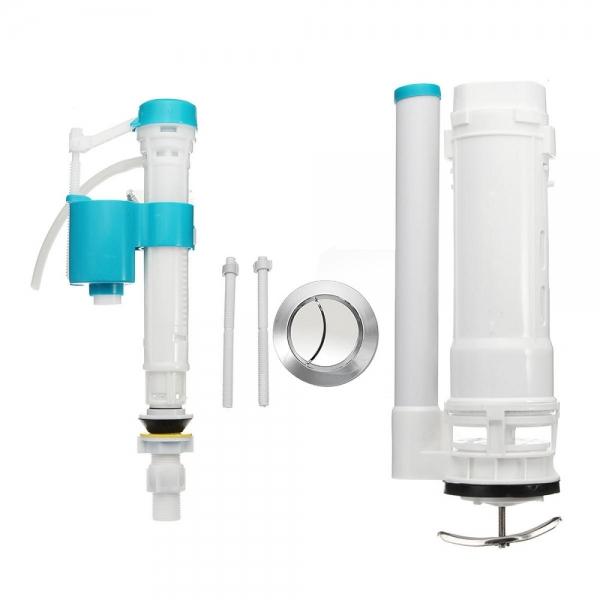 Cistern Toilet Repair Push Button Valve Dual Flush Syphon Bottom Entry ...