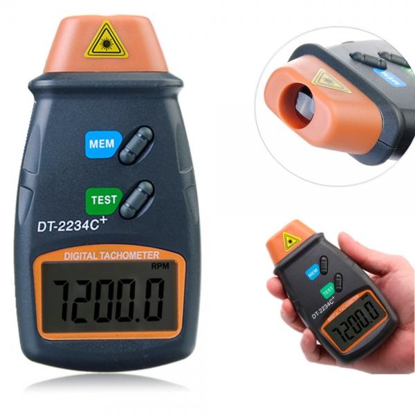 Handheld LCD Digital Laser RPM Tachometer Non-Contact Measurement Tool ...