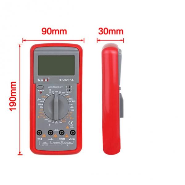 Electronic Volt Amp Ohm Meter Multimeter with Diode and Continuity Tes ...