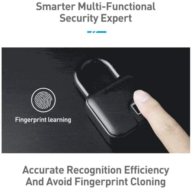 Fingerprint Bluetooth Waterproof Smart Padlock Tuya No Key Required Ex ...